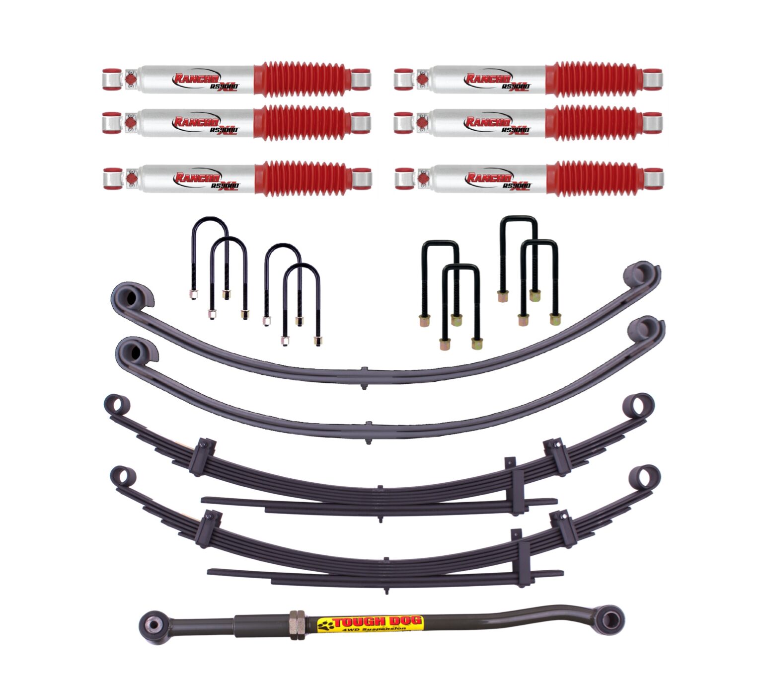 3" Lift Kit with Rancho RS9000XL Adjustable Shocks - Ford F250 4WD 2001 ...